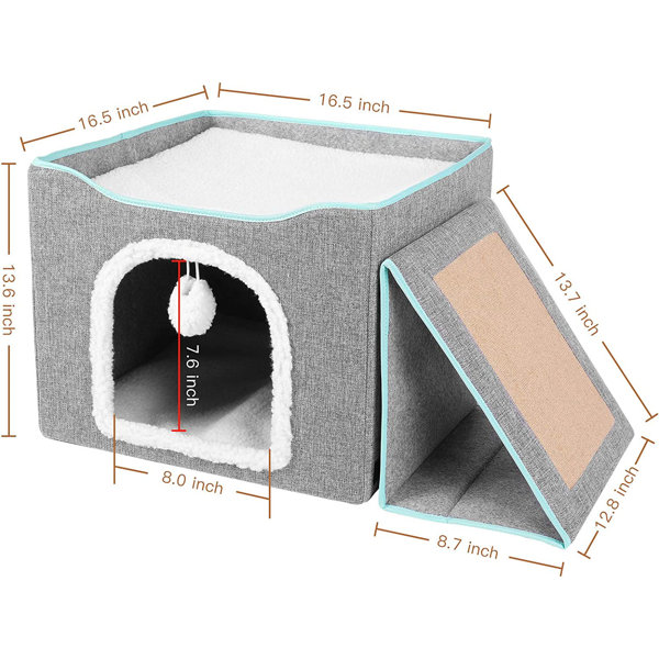 Tucker Murphy Pet™ Brystin Square Cat Bed | Wayfair