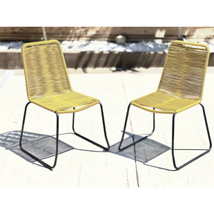 Wayfair | Yellow Patio Dining Chairs You'll Love in 2022