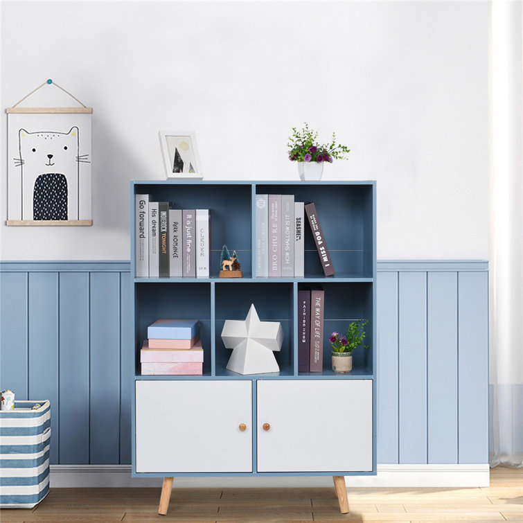 George Oliver Caler 42.1'' H x 31.5'' W Cube Bookcase | Wayfair.ca