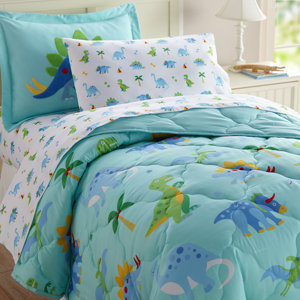 Wildkin Blue Microfiber 7 Piece Comforter Set | Wayfair