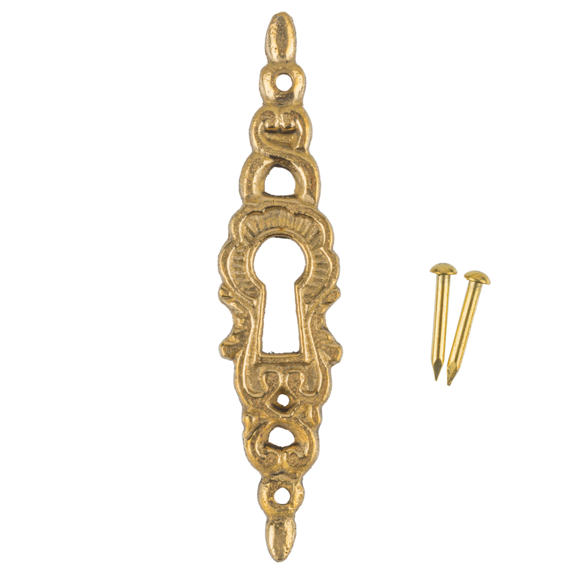 UNIQANTIQ HARDWARE SUPPLY Vertical Cast Brass Keyhole Cover | Wayfair