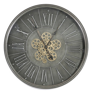 Exposed Gears Wall Clocks You'll Love | Wayfair.co.uk