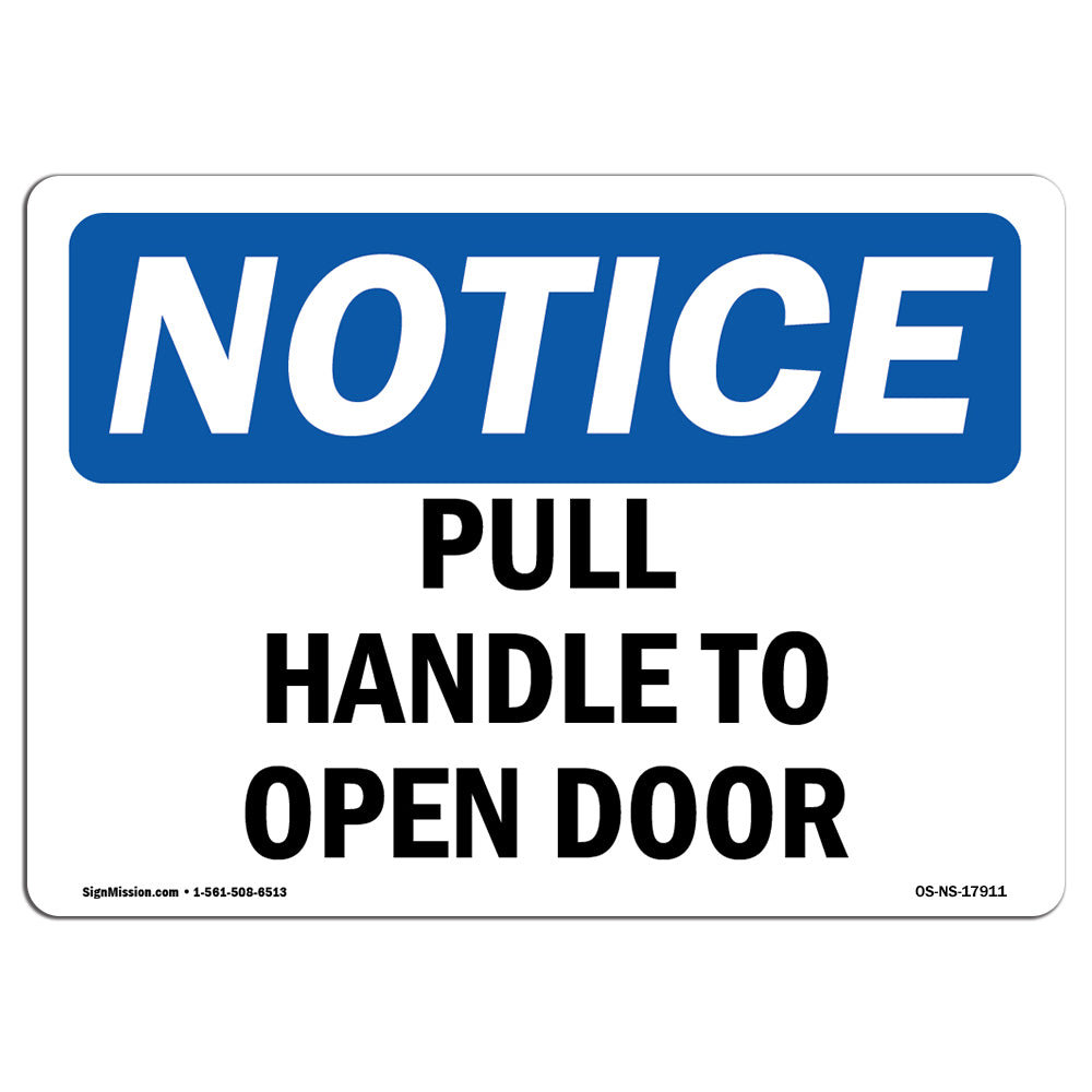 SignMission Pull Handle To Open Door Sign | Wayfair