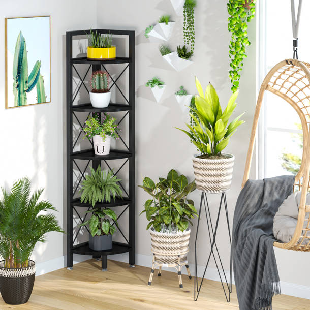 August Grove® Harwich 12'' Wrought Iron Corner Baker's Rack & Reviews ...