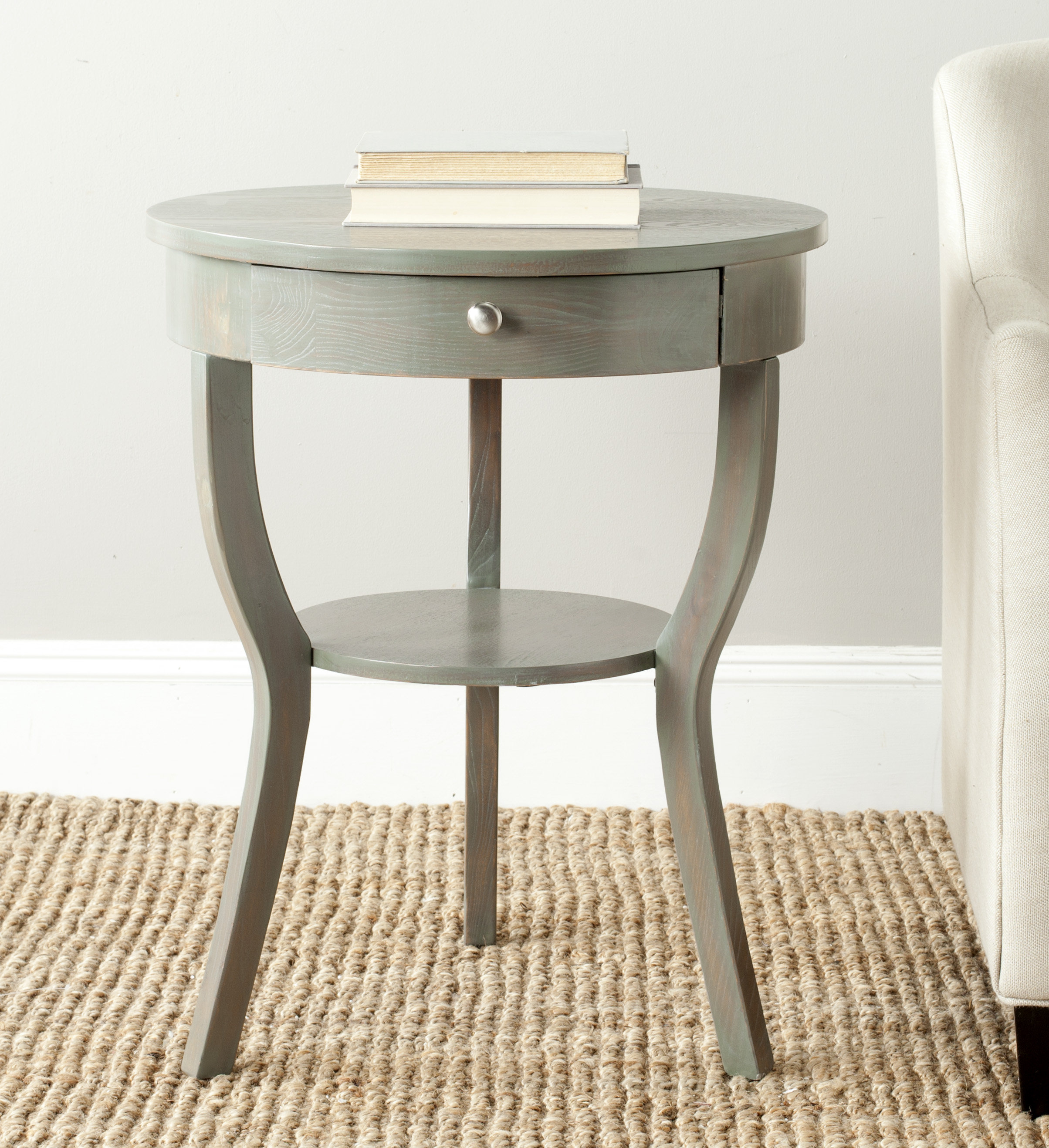 August Grove® Joanna 30.3'' Tall 3 Legs End Table with Storage ...
