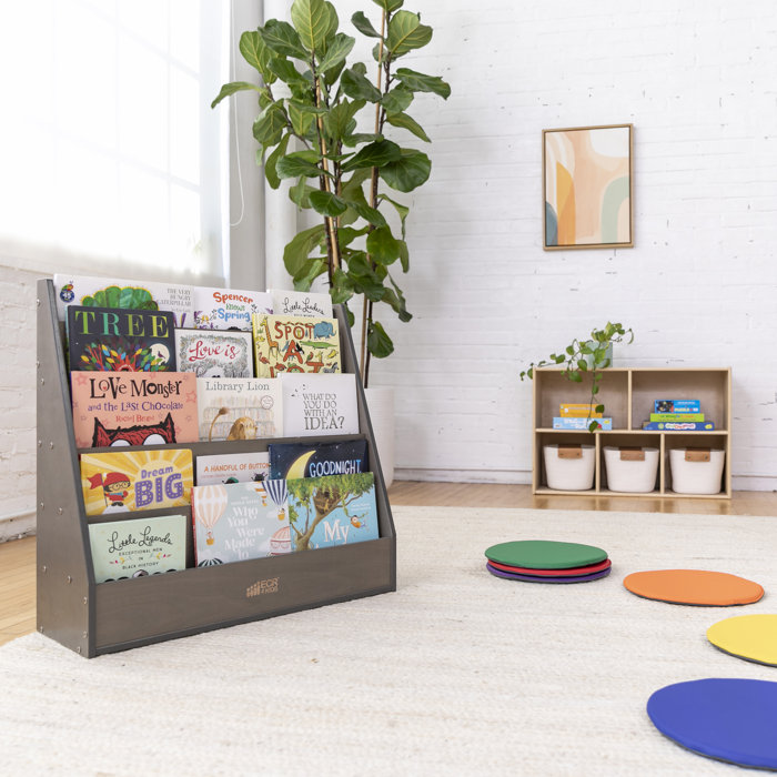 Ecr4kids 29'' H X 30'' W Solid Wood Birch Kids Book Display | Wayfair