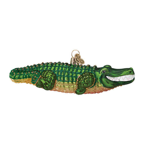 Old World Christmas Alligator Hanging Figurine Ornament & Reviews | Wayfair