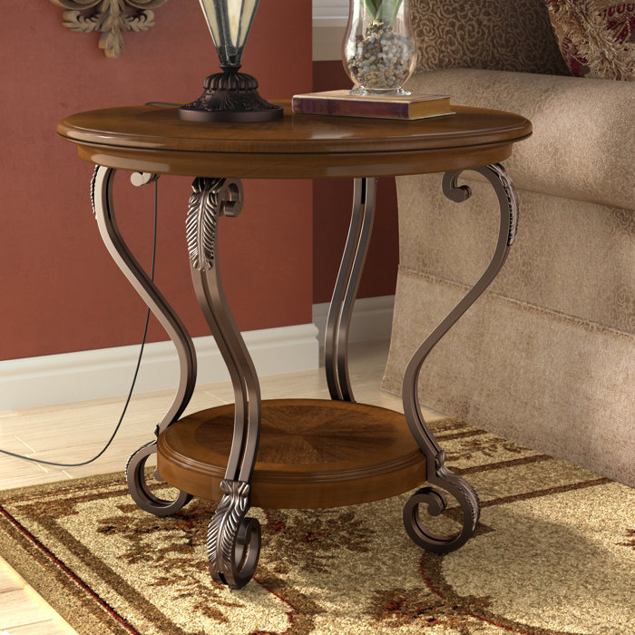 Alcott Hill® Curran 26'' Tall Pedestal End Table & Reviews | Wayfair