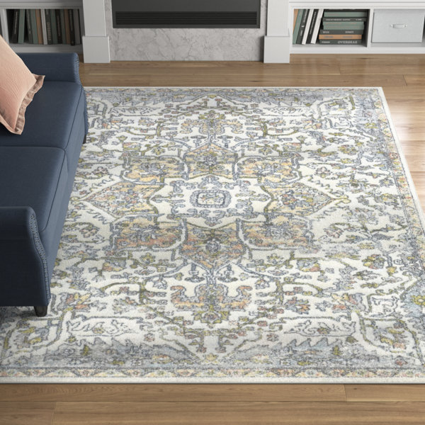 Langley Street Hewson Power Loom Performance Light Blue/Green/Ivory ...