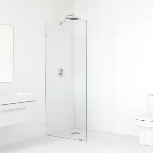 Fixed Panel Glass Shower Wall | Wayfair