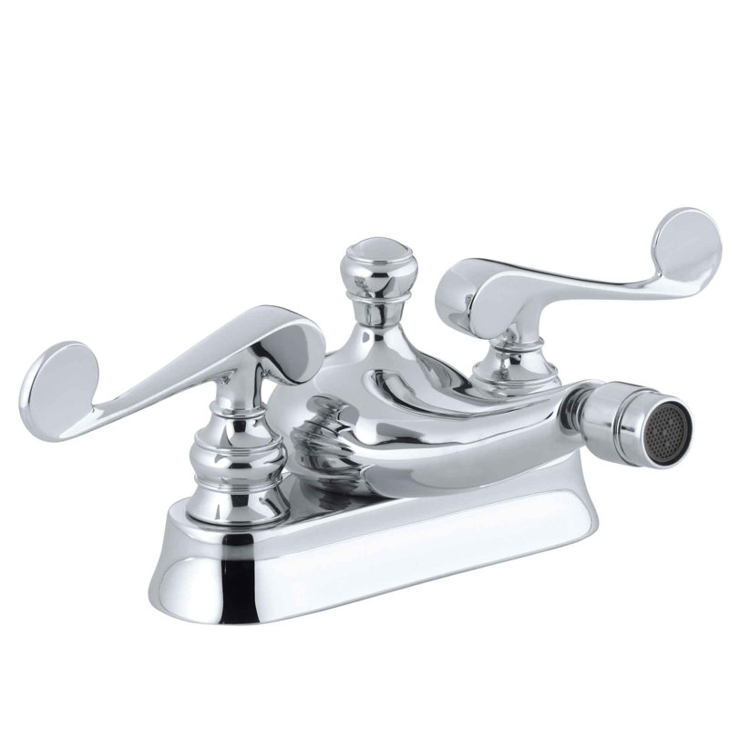 Kohler Revival Centerset Horizontal Swivel Spray Spout Bidet Faucet ...