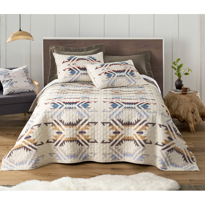 Pendleton White Sand Sandshell Standard Cotton 400 TC Coverlet ...