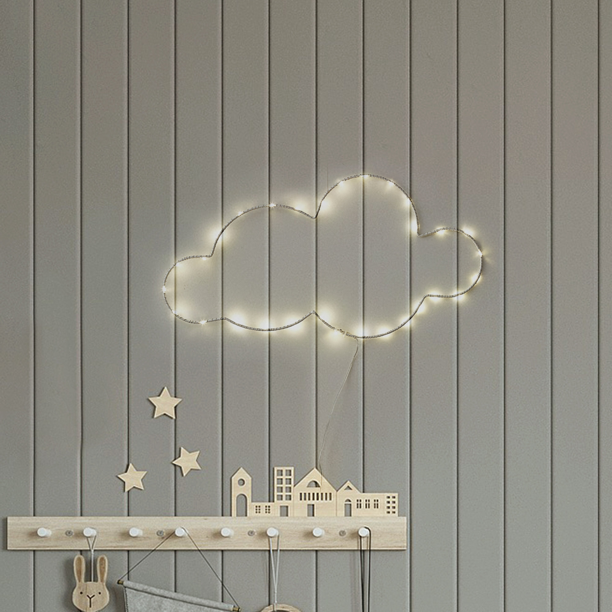 Loft Lyfe Joanne Cloud Accent Light Led Sign Battery-Powered | Wayfair