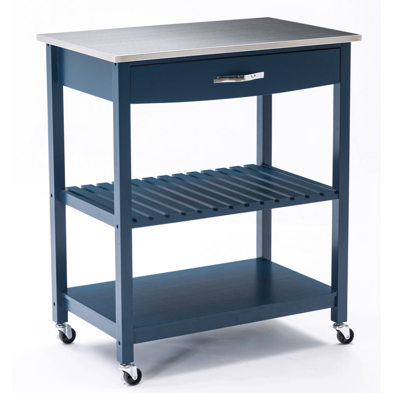 Ebern Designs Fast Forward Metal Kitchen Cart & Reviews | Wayfair
