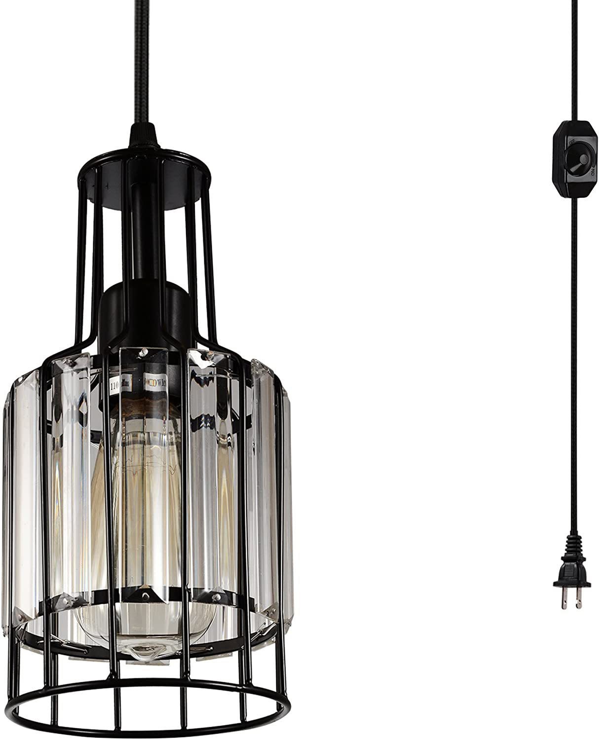 17 Stories 16.4''Creatgeek Plug In Industrial Pendant Light | Wayfair