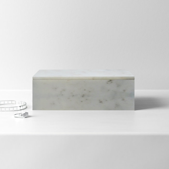 AllModern Matheson Modern Marble Rectangle Box & Reviews | Wayfair