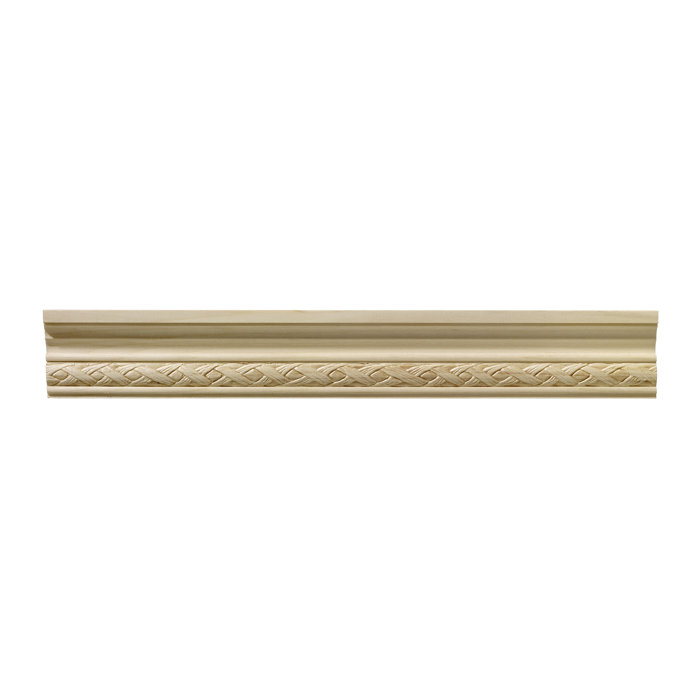 Ornamental Mouldings Hardwood Loose Weave Small Moulding 1.75" H x 96 ...