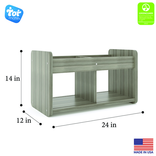 TotMate Toy Storage 2 Compartment Shelving Unit Cubby Bin or Accessory ...