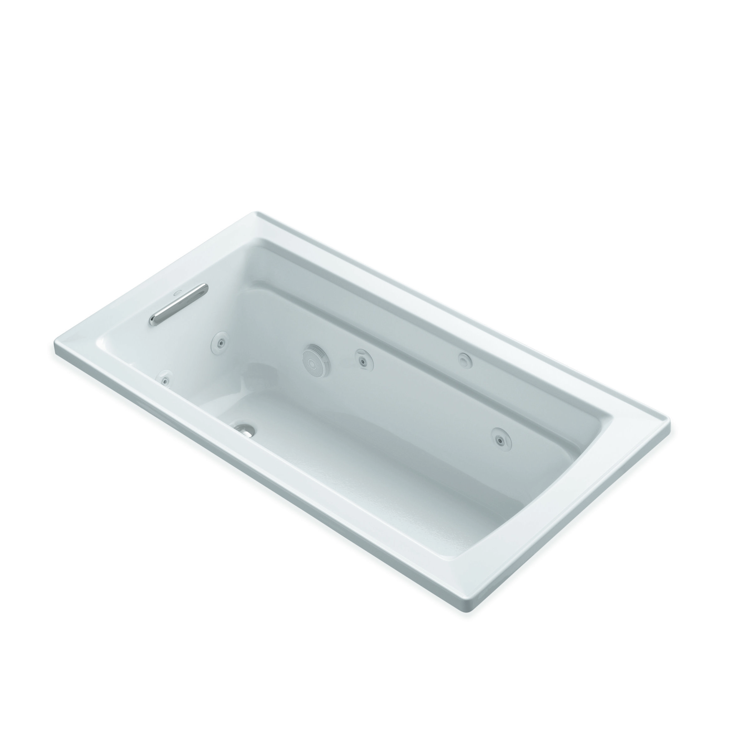 Kohler Archer® 60" x 32" Drop In Whirlpool Acrylic Bathtub with Heater ...