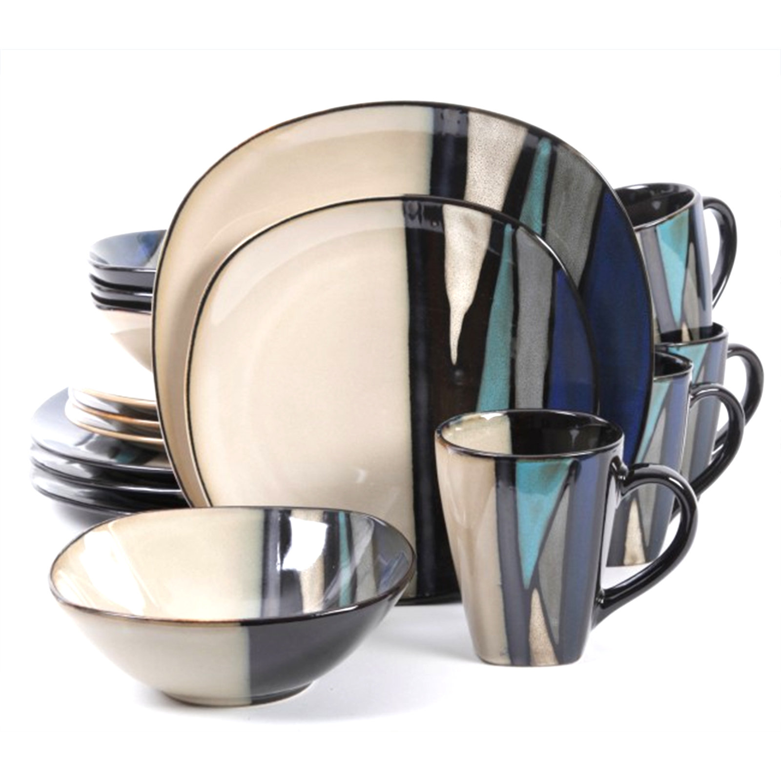 Gibson Stoneware Dinnerware - Set of 16 & Reviews | Wayfair