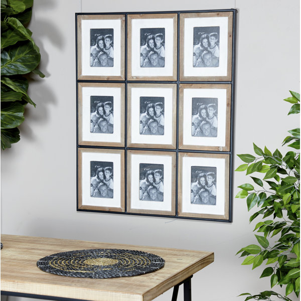 17 Stories Kline Wood Collage Picture Frame - Set of 9 & Reviews | Wayfair