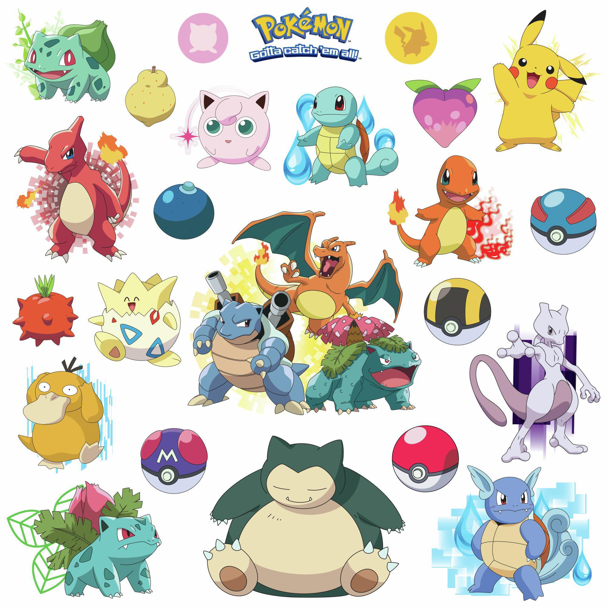 Room Mates Pokemon Iconic Wall Decal & Reviews | Wayfair