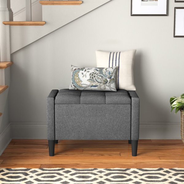 Hinged-upholstered-storage-bench | Wayfair