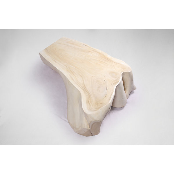 DYAG East Minimalist White Wash Living Edge Block Coffee Table 101 ...