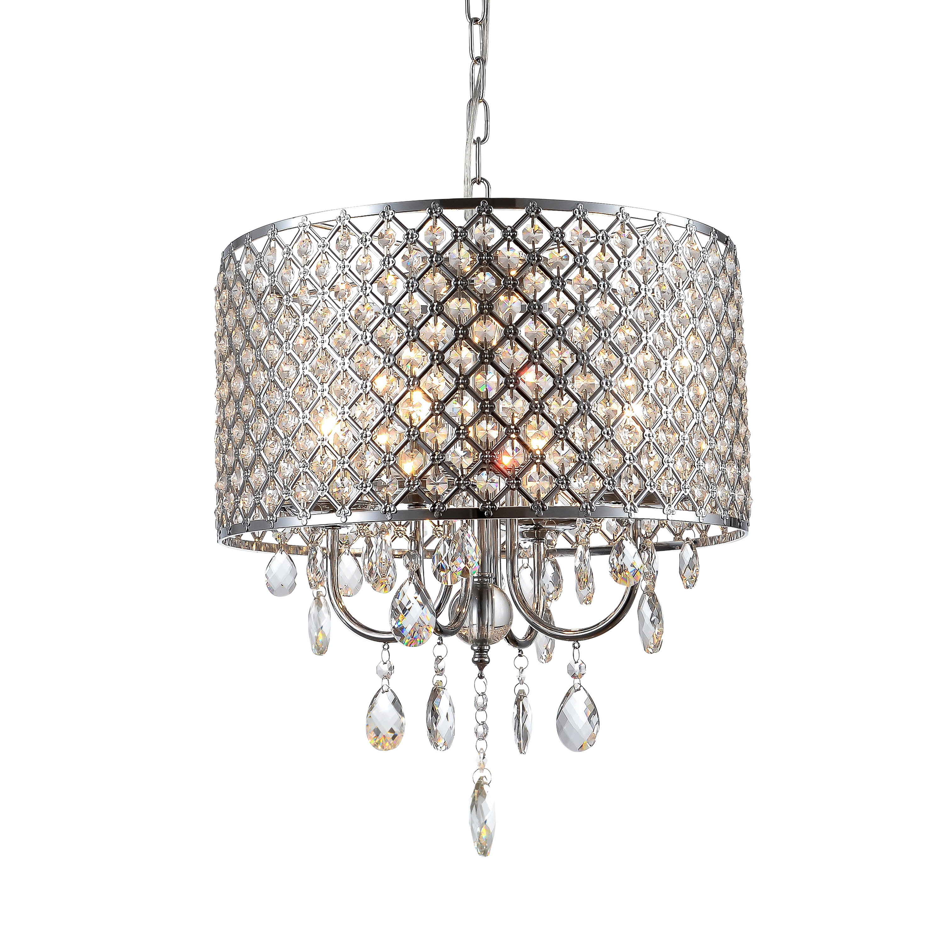 House of Hampton® Adarious 4 - Light Dimmable Drum Chandelier & Reviews ...