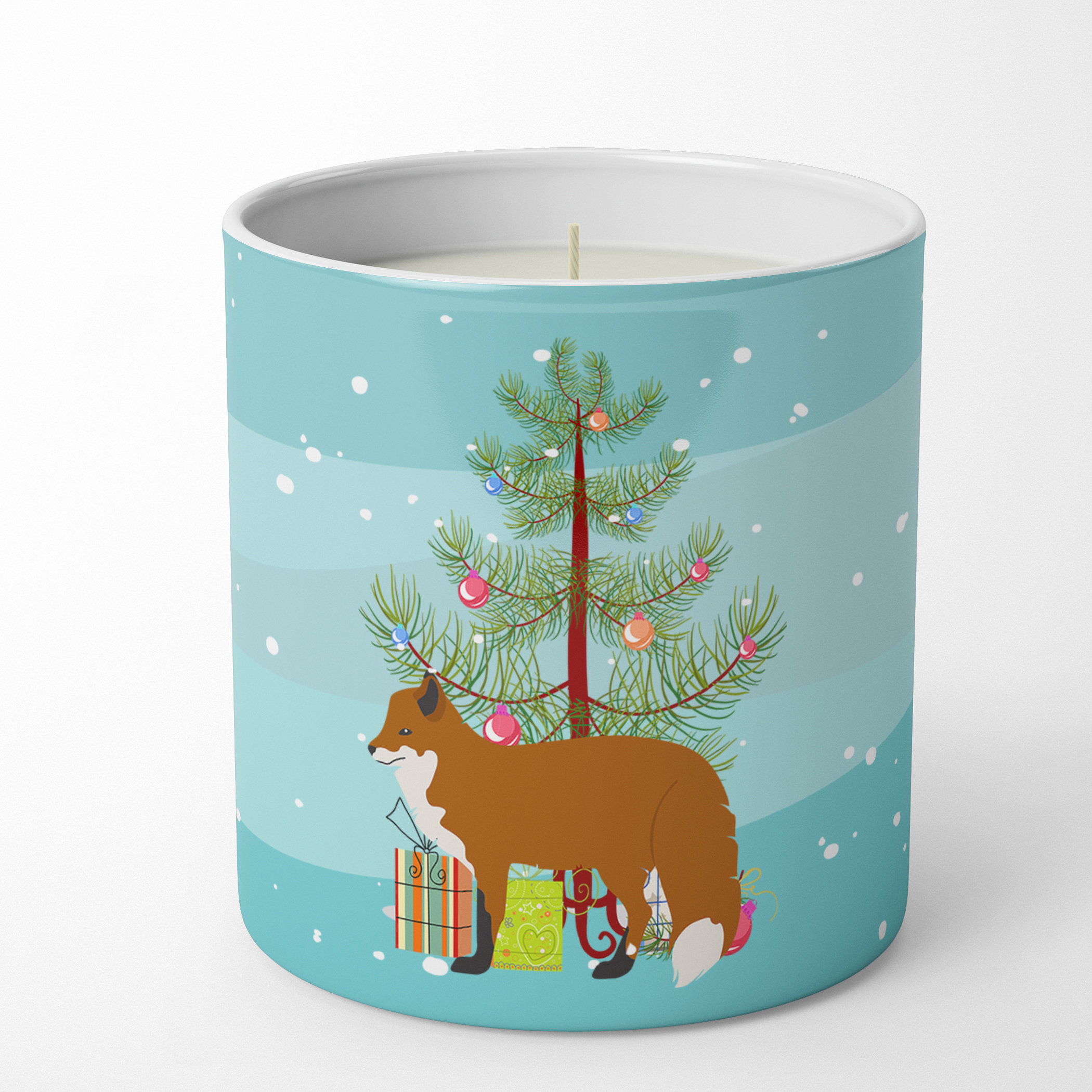 The Holiday Aisle® Red Fox Pine/Christmas Tree Scented Jar Candle | Wayfair