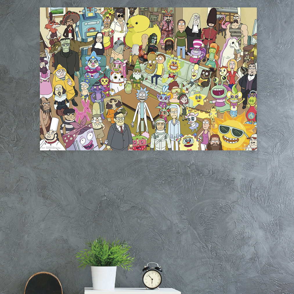 Trends International Rick and Morty - Group Paper Print | Wayfair