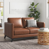Wayfair | Brown Leather Sofas You'll Love in 2022