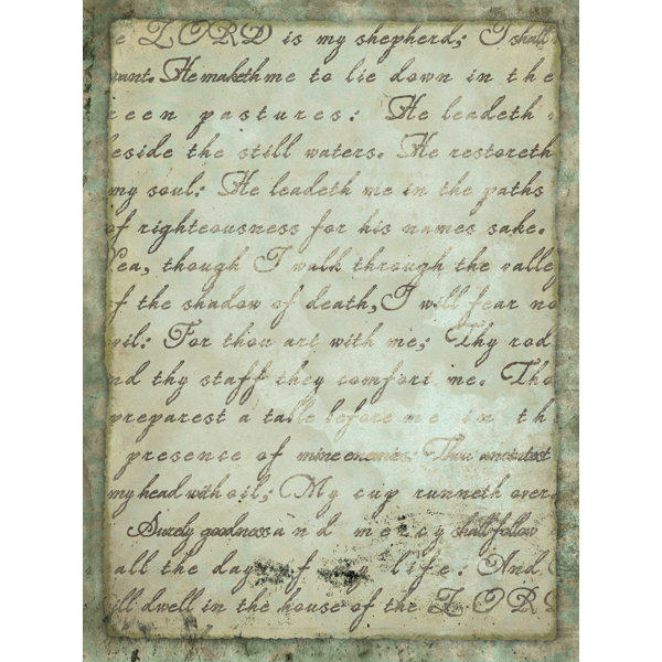 Trinx Shepherd Script On Canvas Textual Art | Wayfair