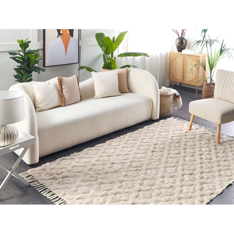 Gracie Oaks Felstead Hand Tufted Beige Rug | Wayfair.co.uk
