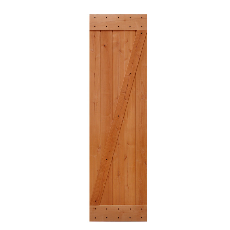 Lubann Paneled Wood American Rustic Farmhouse Barn Door | Wayfair