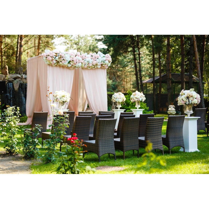 LUVODI Metal Square Wedding Canopy Tent Backdrop Arbor Outdoor With ...
