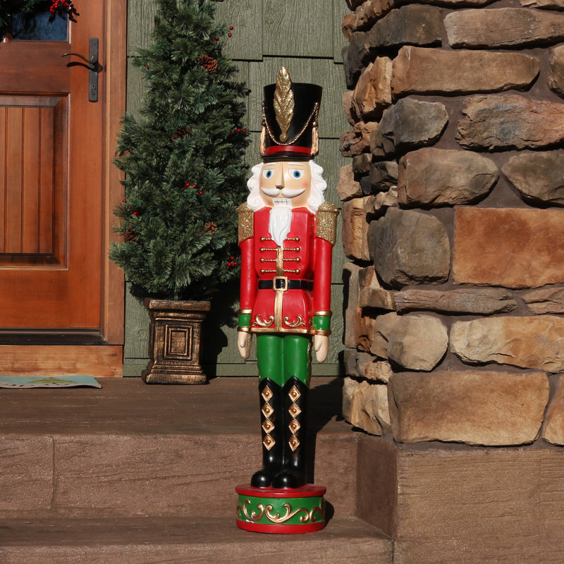 Three Posts The Nutcracker Soldier Christmas Decor Polyresin Figurine ...