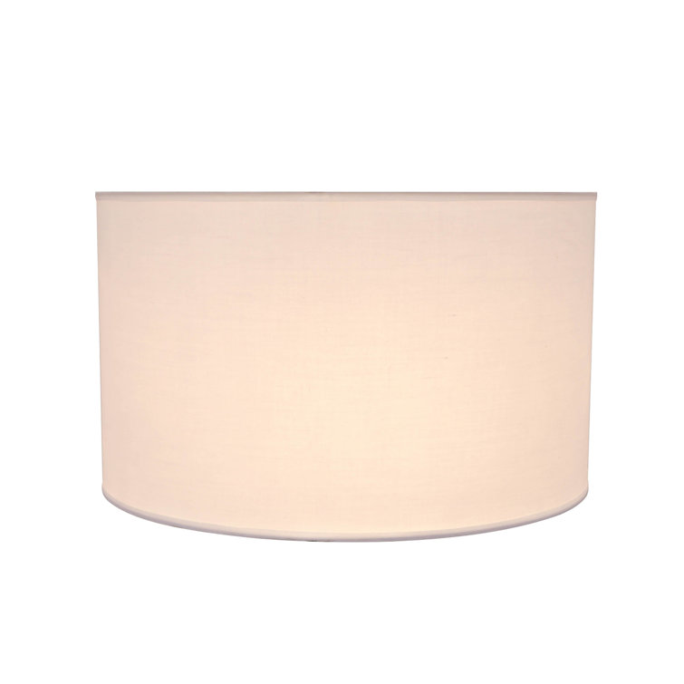 Aspen Creative Corporation 10'' H Tetoron Cotton Fabric Drum Lamp Shade ...