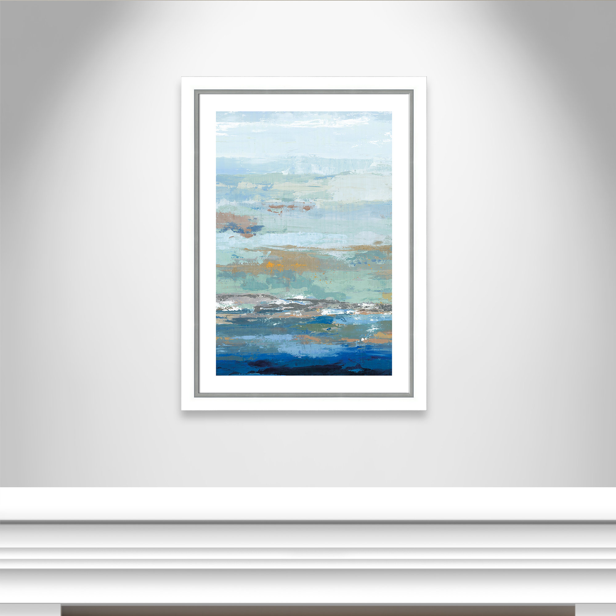 Highland Dunes Tall Wave - Picture Frame Print | Wayfair