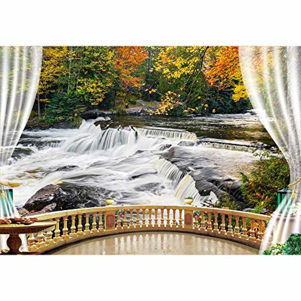 IDEA4WALL Natural View from Fake Balcony Wall Mural | Wayfair
