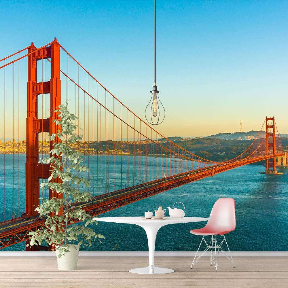 IDEA4WALL Gate Bridge Wall Mural | Wayfair