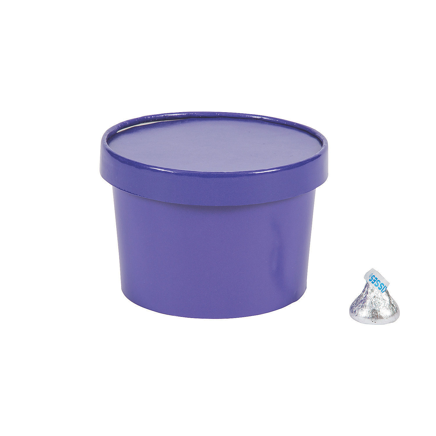 Oriental Trading Company Purple Round Favor Boxes With Lid, Party ...