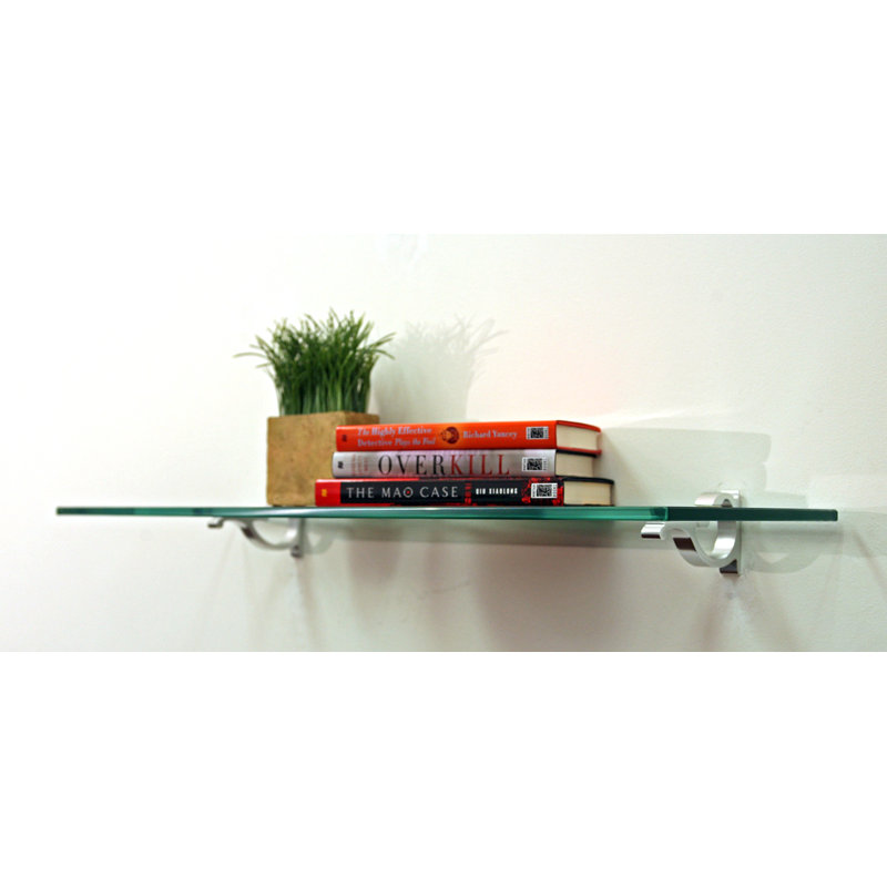 Spancraft Glass Floating Glass Shelves Wall Shelf & Reviews | Wayfair