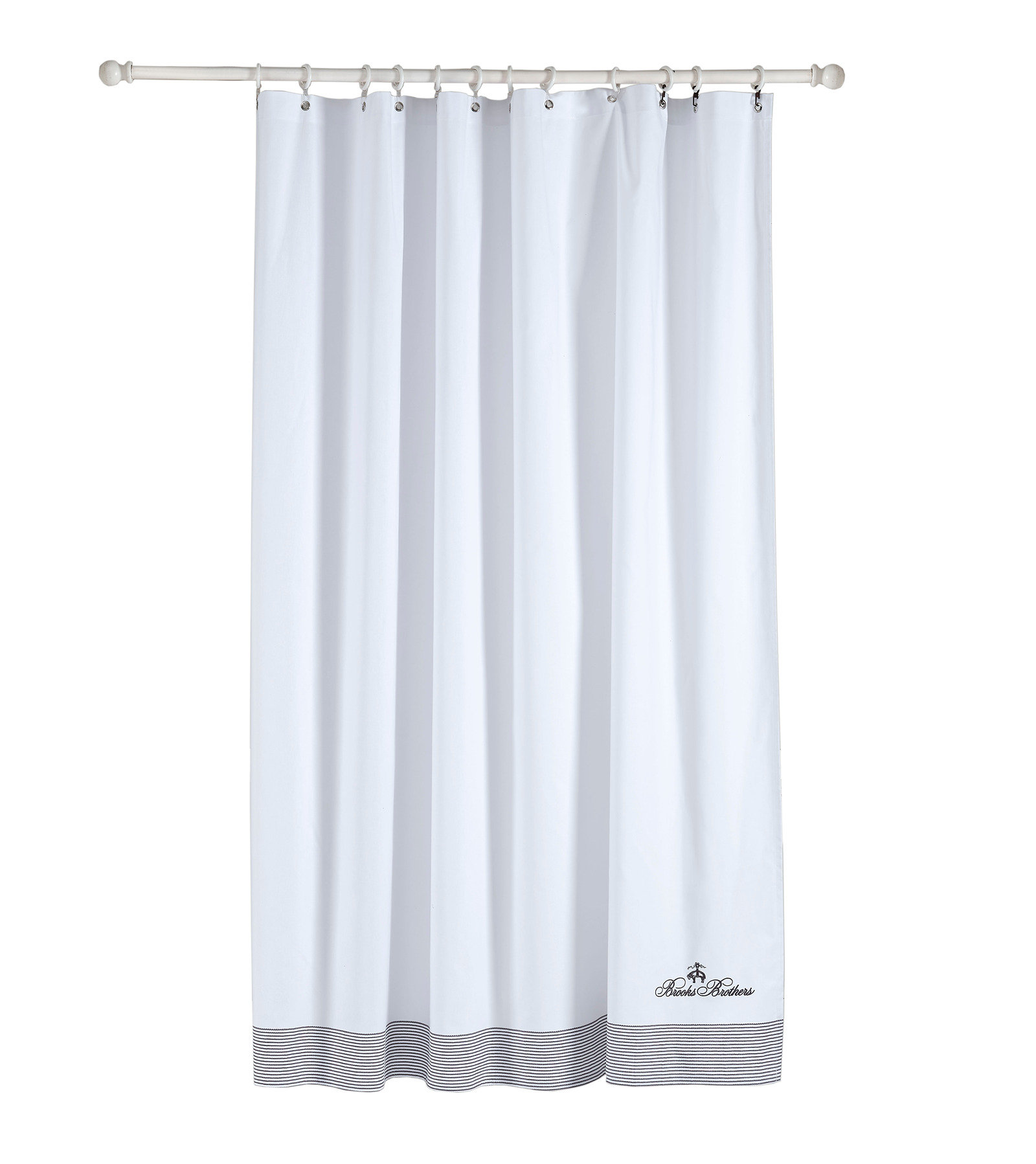 Brooks Brothers Solid Color Single Shower Curtain | Wayfair