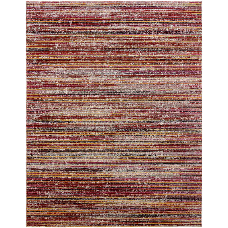 Wrought Studio Bullen Striped Red Indoor / Outdoor Area Rug & Reviews ...
