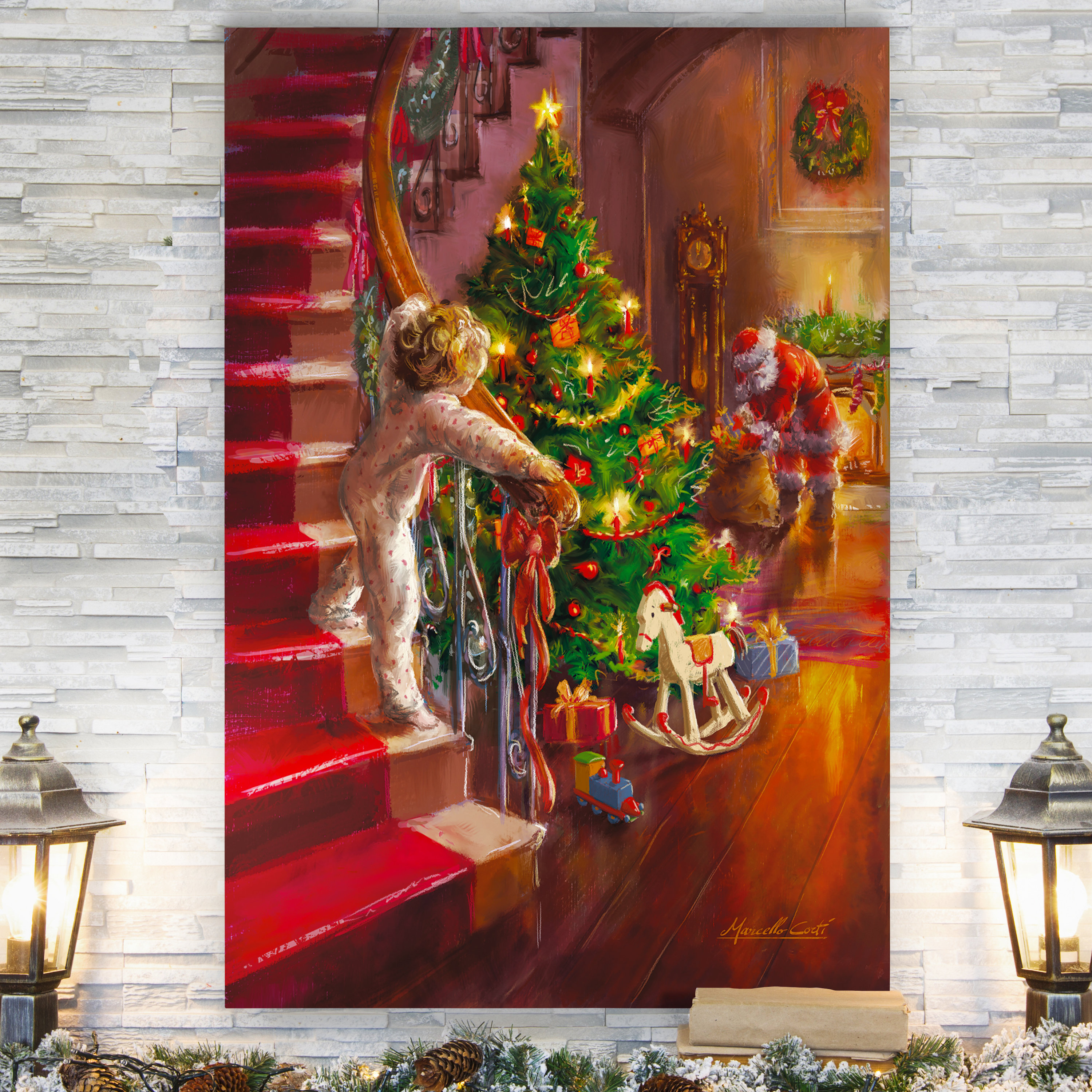 The Holiday Aisle® I Spy Santa by Parvez Taj - Wrapped Canvas & Reviews ...