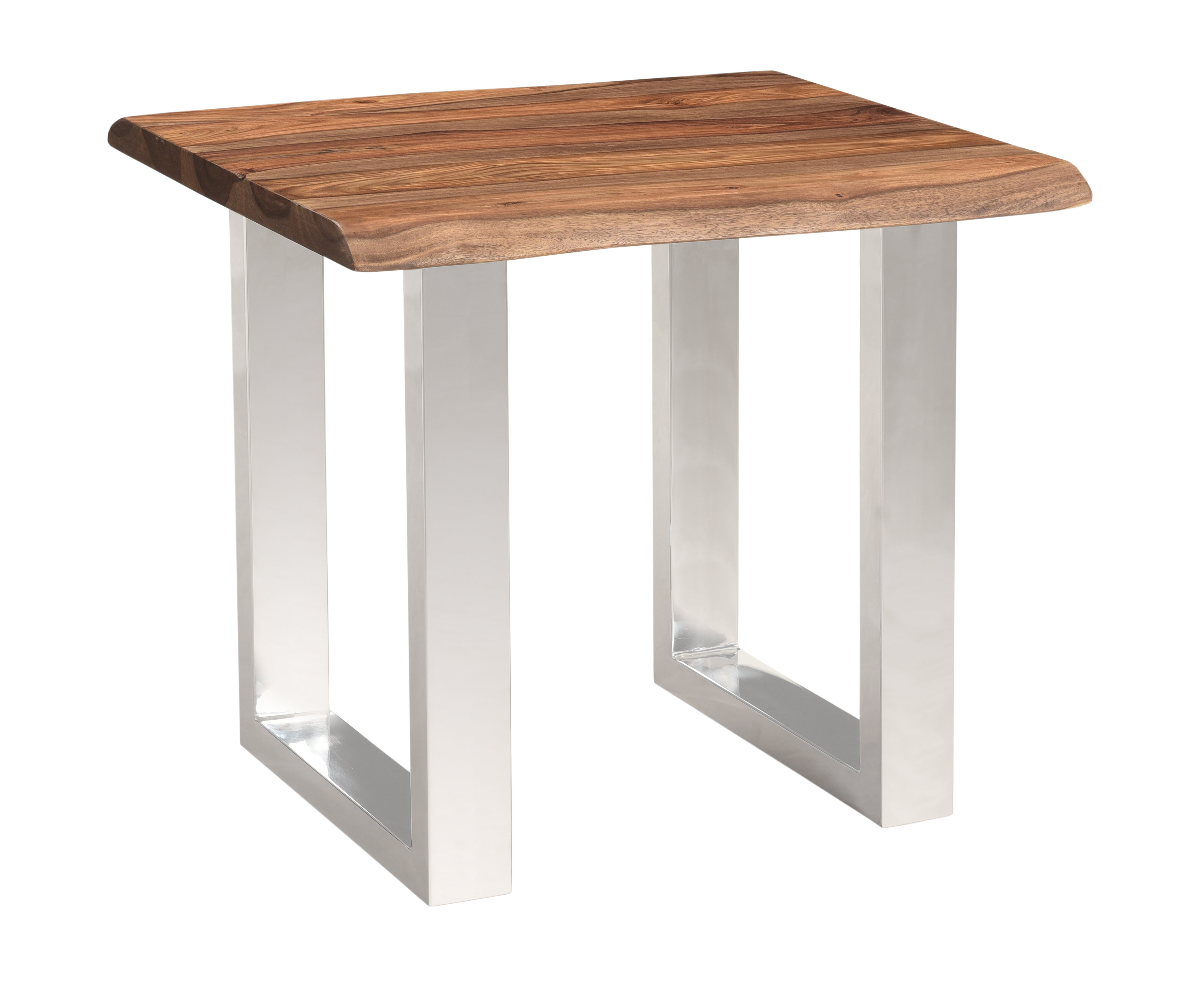 Wrought Studio Alpers 24'' Tall Solid Wood Sled End Table | Wayfair