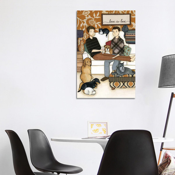 Maturi Love Is Love by Jamie Morath - Graphic Art on Canvas | Wayfair.co.uk