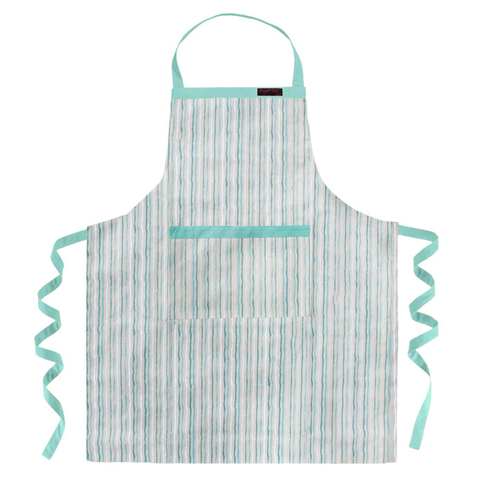 Fleur De Lis Living Ragged Stripe Cotton Apron | Wayfair.co.uk