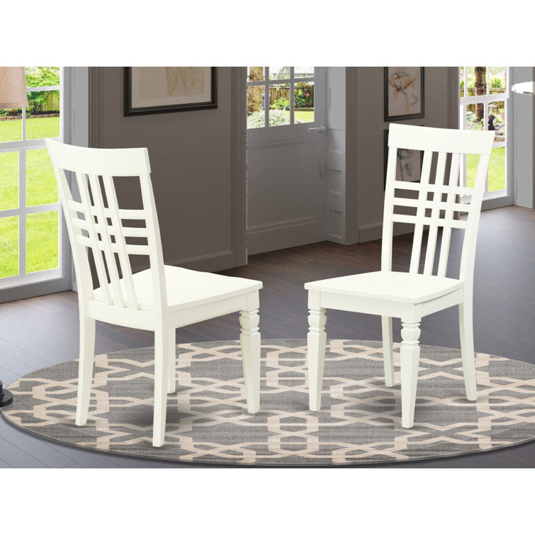 Charlton Home® Sharonville Solid Wood Slat Back Side Chair & Reviews ...
